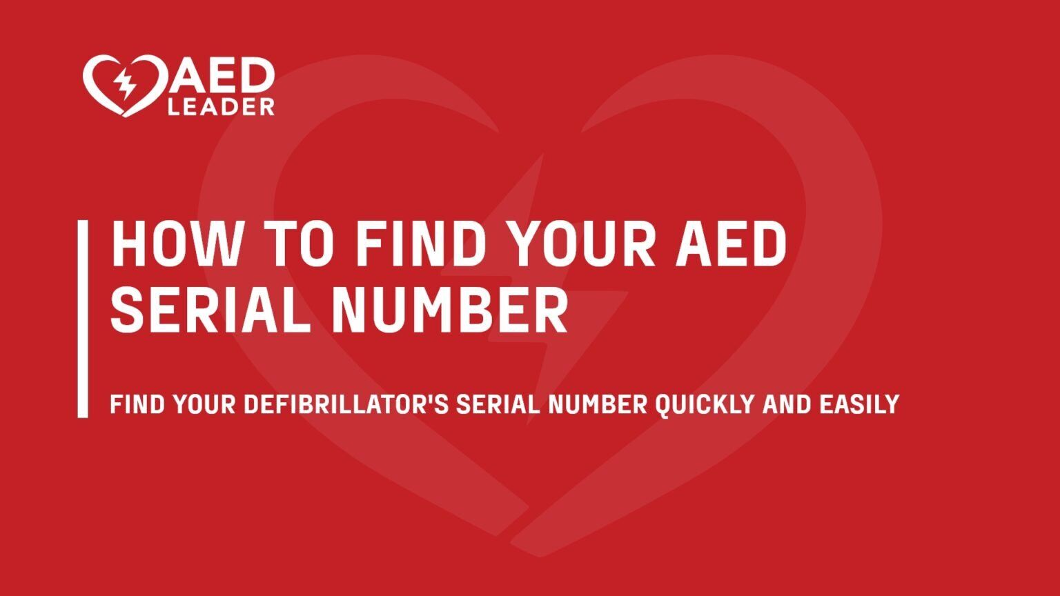 How to Look Up Your Zoll AED Serial Number by Brand