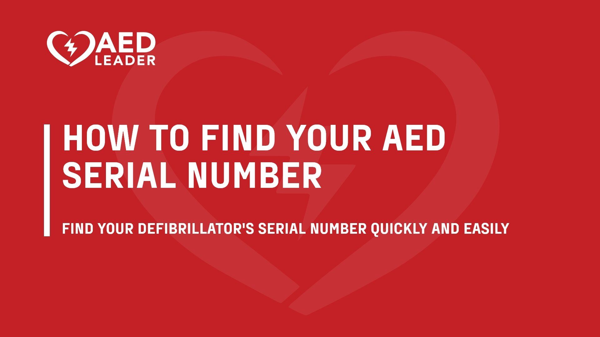 How to Look Up Your Zoll AED Serial Number by Brand