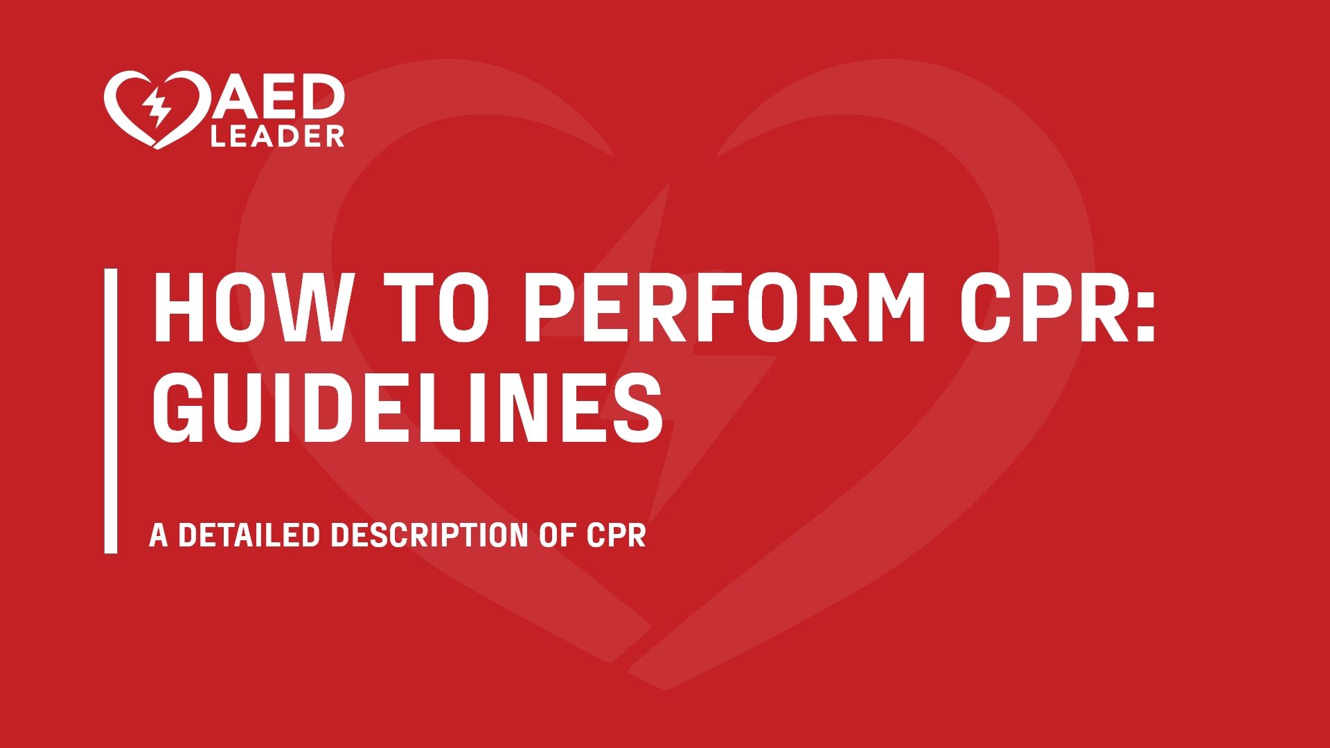 How to Perform CPR | Step-by-Step Guide by Emergency Experts